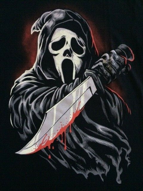 Scream Mask Knife