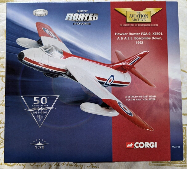 Corgi Aviation Archive Aa32705 Hawker Hunter 738 Sqn Rough Diamonds ...