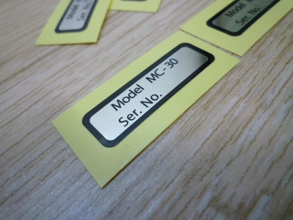 McINTOSH MC30 CLINIC CERTIFIED and SIDE SERIAL NUMBER DECALS LABELS ...