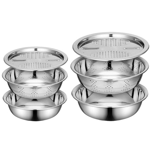 Multifunctional Grater Basin Stainless Colander Set Perfect for Any ...