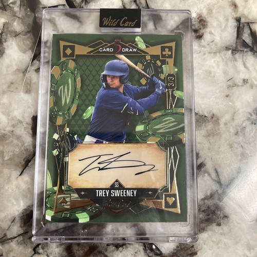 2024 WILD CARD TREY SWEENEY AUTO Green & Gold Foil -Bookend #3/3 ...