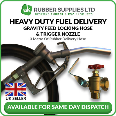 Gravity Feed Diesel Kit - Locking Hose Fuel Delivery Heavy Duty Trigger ...