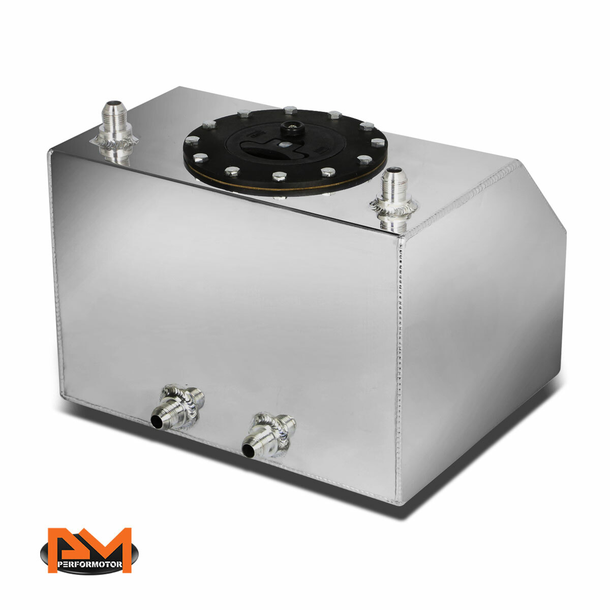 4 Gallon Bottom Feed Lightweight Aluminum Fuel Cell/Gas Tank+Cap ...