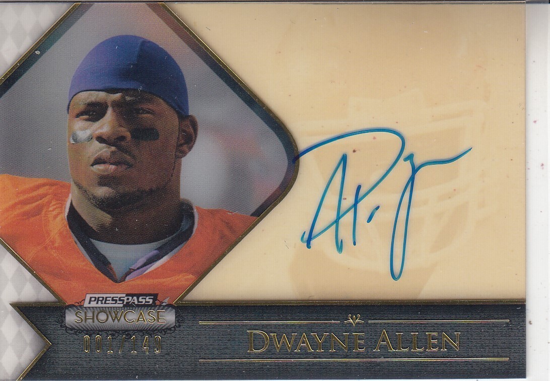 DWAYNE ALLEN 2012 Press Pass Showcase Gold Autograph #SCDA 1/149 | eBay