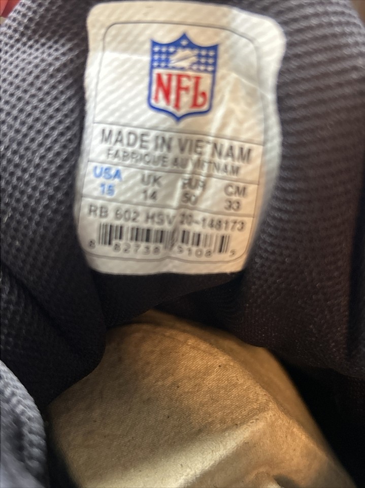 David Decastro Hand Signed Auto Reebok NFL Team Issued Shoe Spike ...