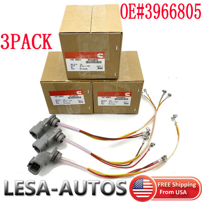 3PCS 3966805 Fuel Injector Wiring Harness For 2003-04 5.9L Dodge ...
