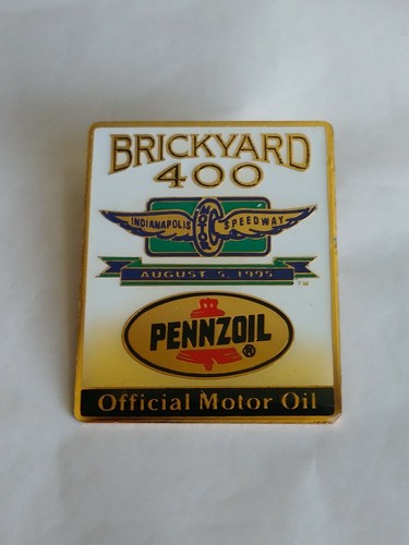 Brickyard 400 Indianapolis Motor Speedway Aug 5 1995 Pennzoil Lapel Pin ...
