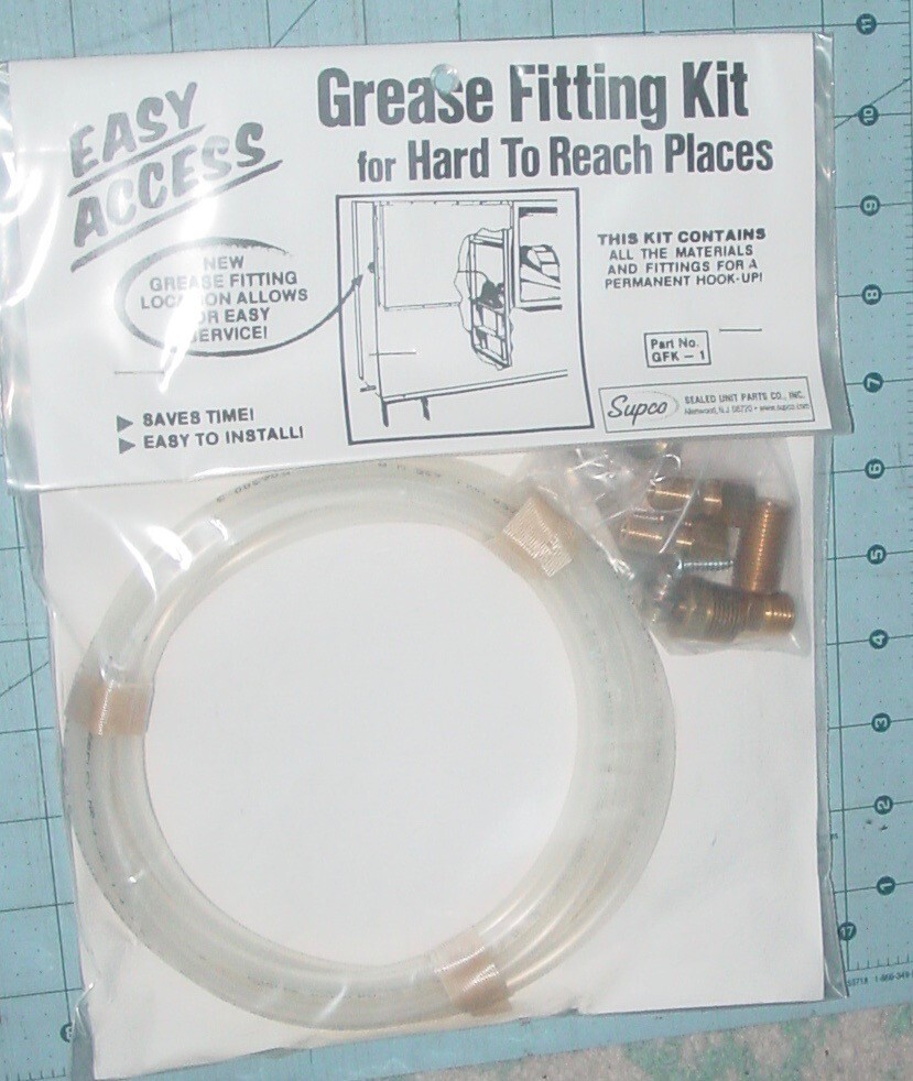 Remote Grease Fitting Kit Easy Access 10' Tubing OEM Hardware Supco ...