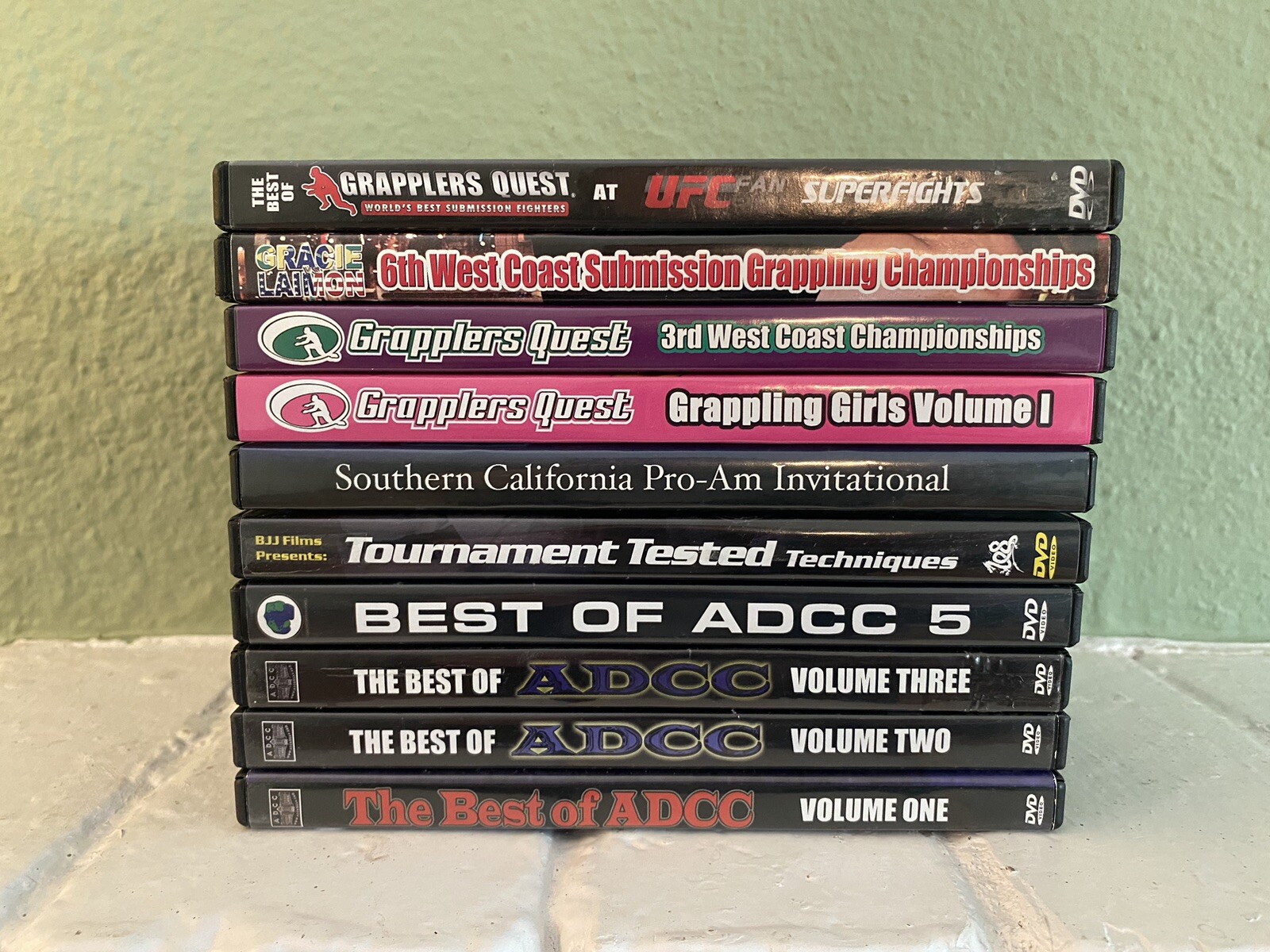 10x Abu Dhabi Combat Club & Grapplers Quest DVD Lot (ADCC, MMA, UFC ...