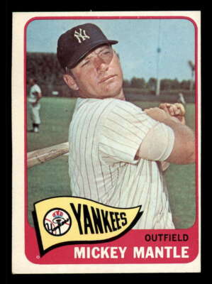 1965 Topps #350 Mickey Mantle Yankees trimmed? | eBay