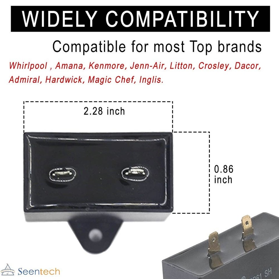 Kenmore Frigidaire Refrigerator Compressor Relay Start and Overload and ...