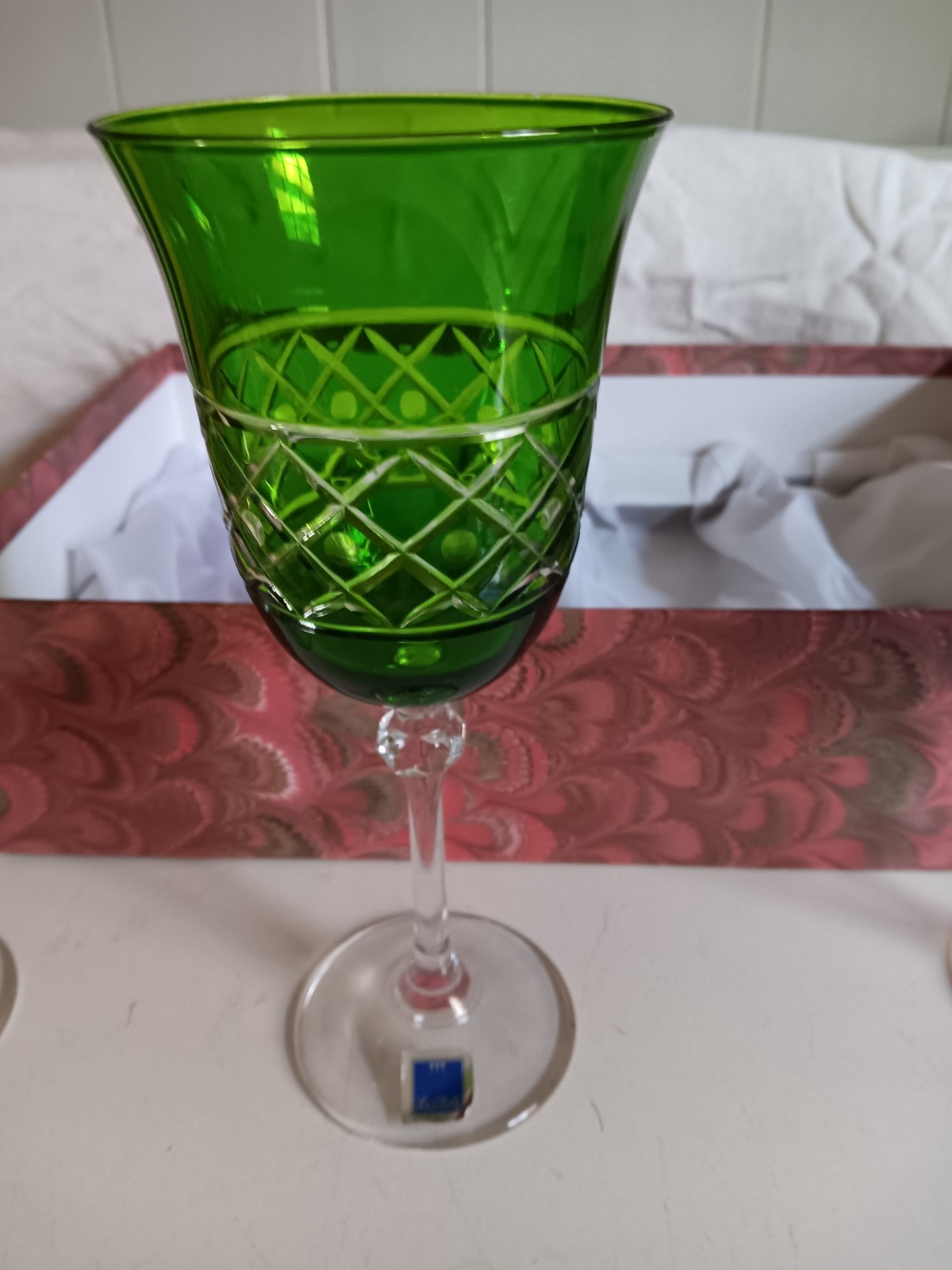 🍾 Set of 4 Colorful Crystal Wine Glasses – Gioielli Da Tavola Le Stelle ...