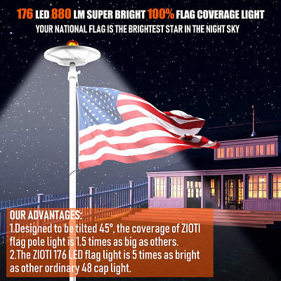 Lighted Star For Flag Pole Dropship 20Ft Flagpole LED Christmas Tree