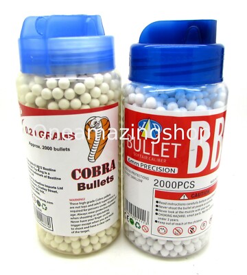 New BB Bullets 6mm Standard Size Airsoft Ammo High Grade or Standard ...