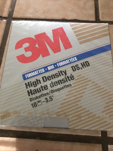 3M High Density DS HD 3.5" Diskettes Macintosh Formatted 10 pack [NEW ...