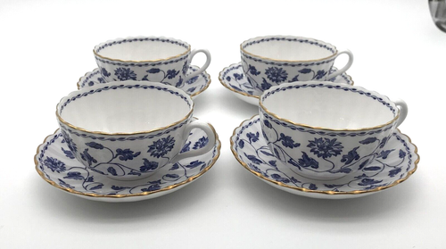 Spode Blue Colonel – Cups and Saucers, One set of 4 | eBay