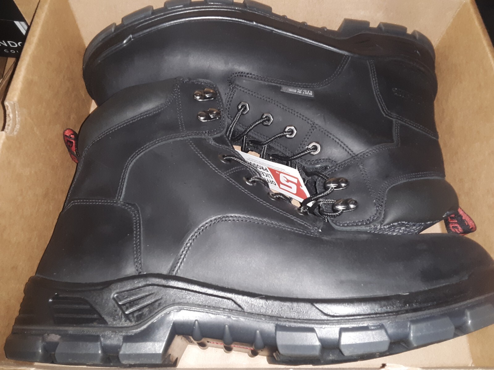 Snap-On Tools Mens Size 14 WIDE Work Boots Oil "PISTON" Black Leather ...