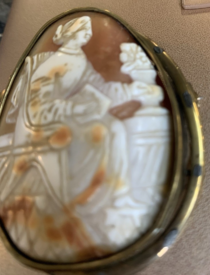 Antique Hand Carved Shell Cameo. As Seen. Edwardian. | eBay UK