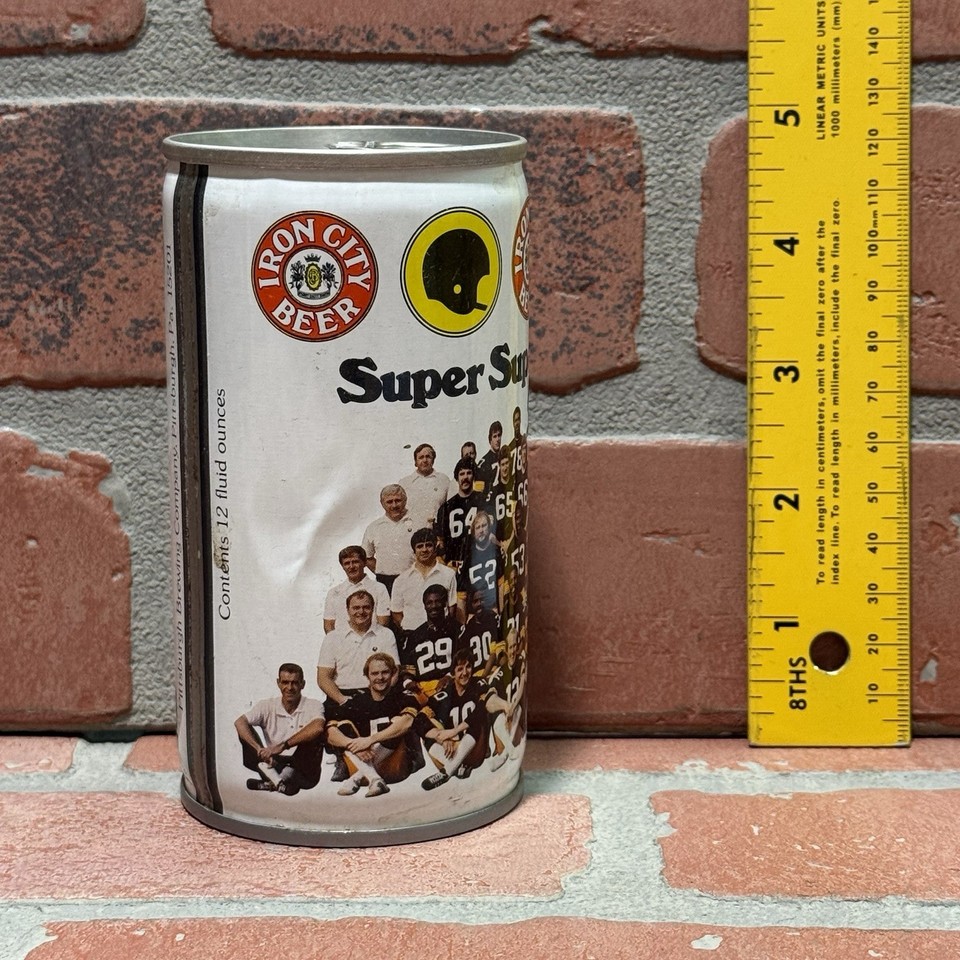 VTG 1979 SUPER PITTSBURGH STEELERS EMPTY BEER CAN IRON CITY WNP | eBay