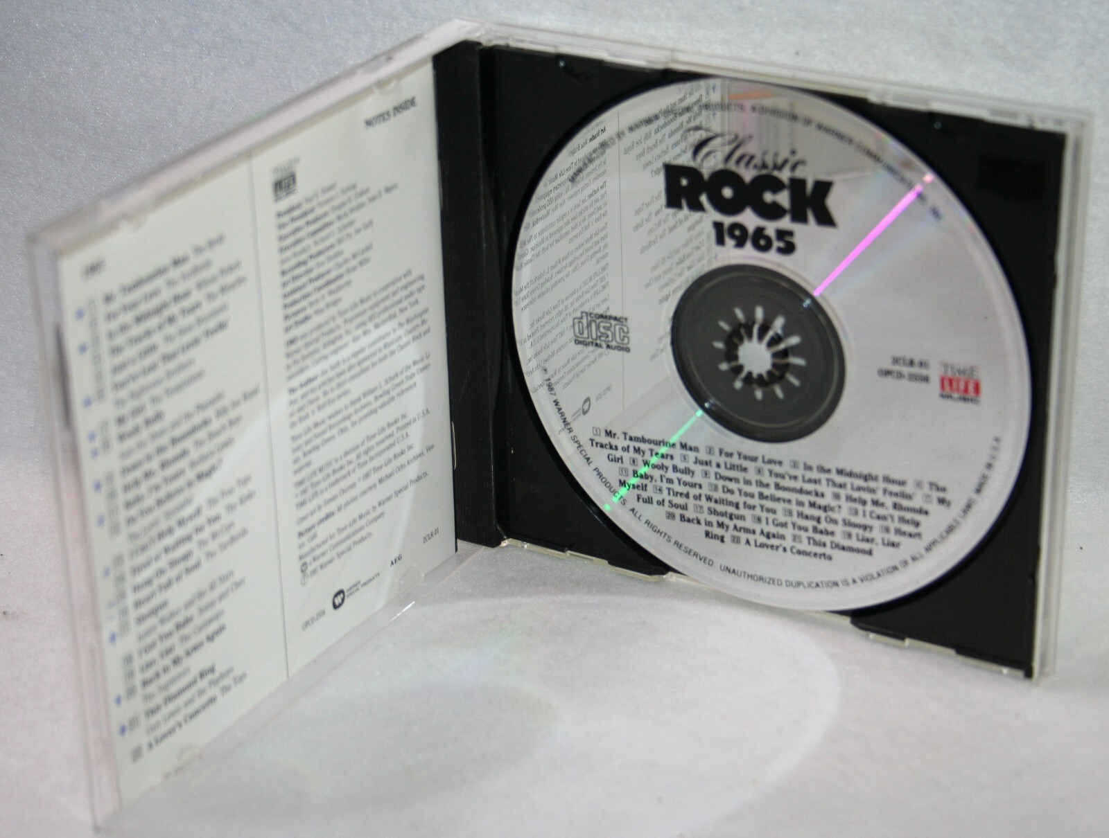 TIME LIFE Classic Rock 1965 CD 22 Tracks The Byrds BEACH BOYS Kinks ...