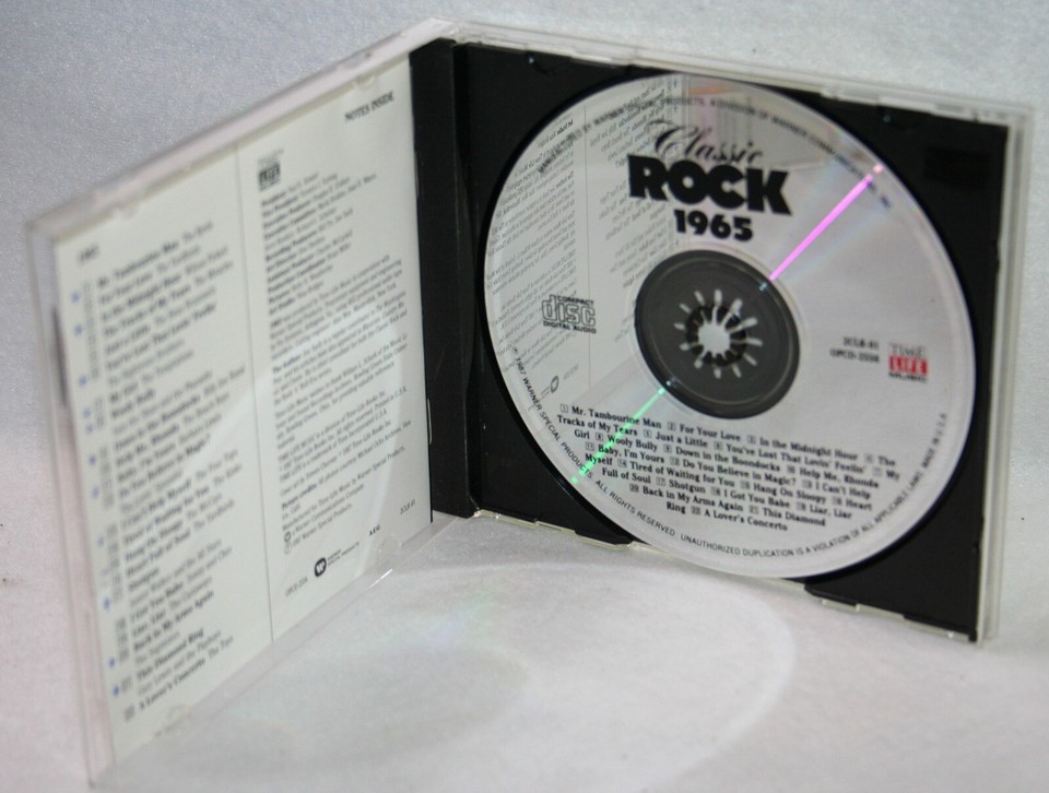 TIME LIFE Classic Rock 1965 CD 22 Tracks The Byrds BEACH BOYS Kinks ...