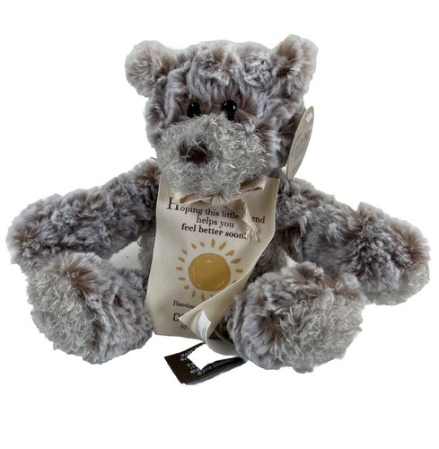 Demdaco Giving Bear Plush Teddy Bear 8.5" Handmade W/ Love Feel Better ...