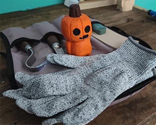 WOOD WHITTLING KIT with Basswood Blocks Carving Knife Gloves Set By COR ...