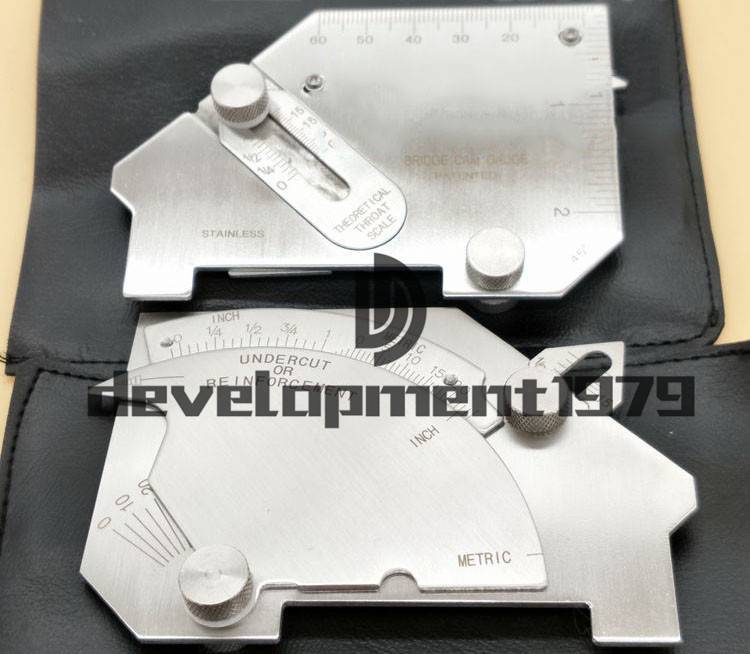 MG-8 Welder Inspection ruler Bridge grooves Gauge Welding Gauge Gage ...