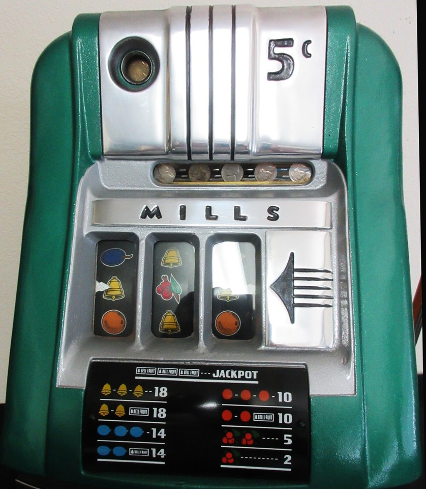 Mills 5c High Top Slot Machine Circa 1950 Fully Restored | eBay