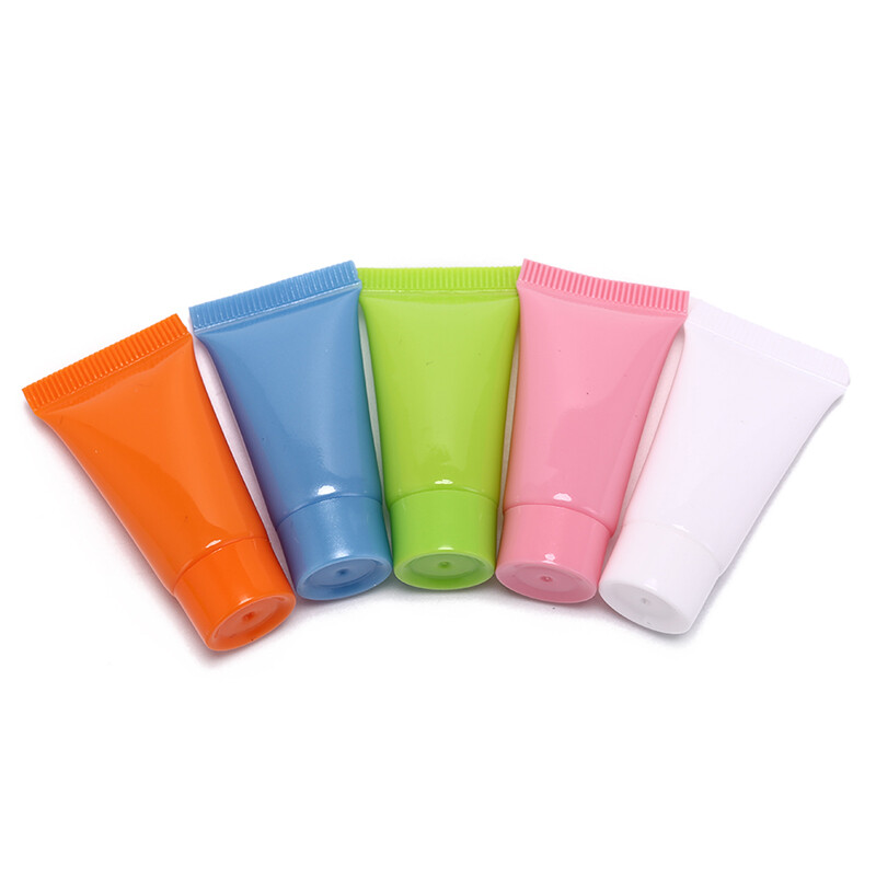 5pcs cosmetic soft tube 10ml plastic lotion containers empty refilable ...
