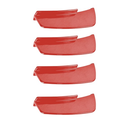 2011-2013 Corvette C6 Altec Painted Rear Diffuser Fins Inferno Orange ...