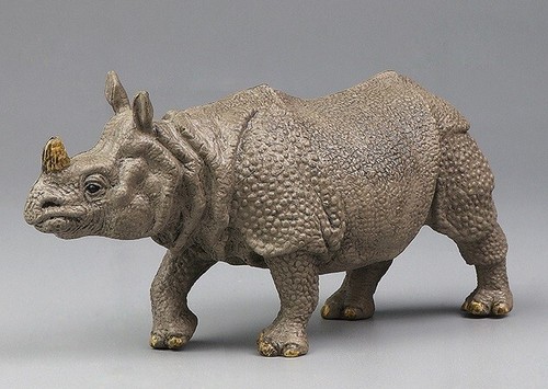 Large Indian Rhinoceros Animal Toy PVC Action Figure Doll Kids Toys ...