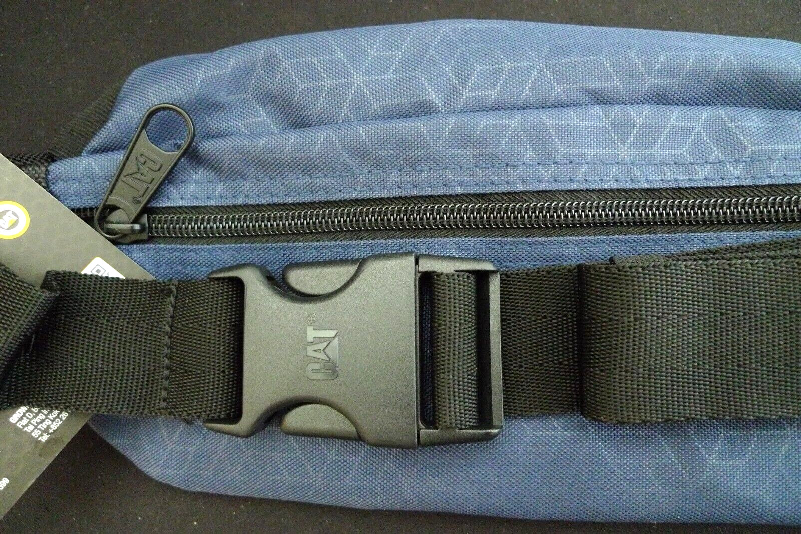 CAT CATERPILLAR RAYMOND WAIST BAG POUCH ZIPPERED POCKETS BELT ...