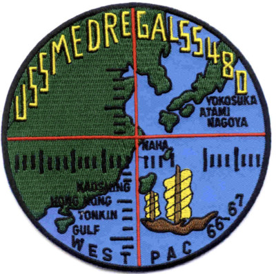 5" NAVY USS SS-480 MEDREGAL EMBROIDERED PATCH | eBay