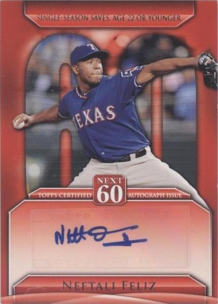 2011 Topps Update Series - Next 60 Autographs #N60A-NF Neftali Feliz ...