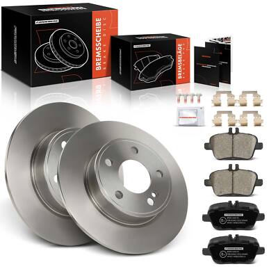 A-Premium Rear 276mm Brake Discs & Brake Pads for Mercedes-Benz A-Class ...