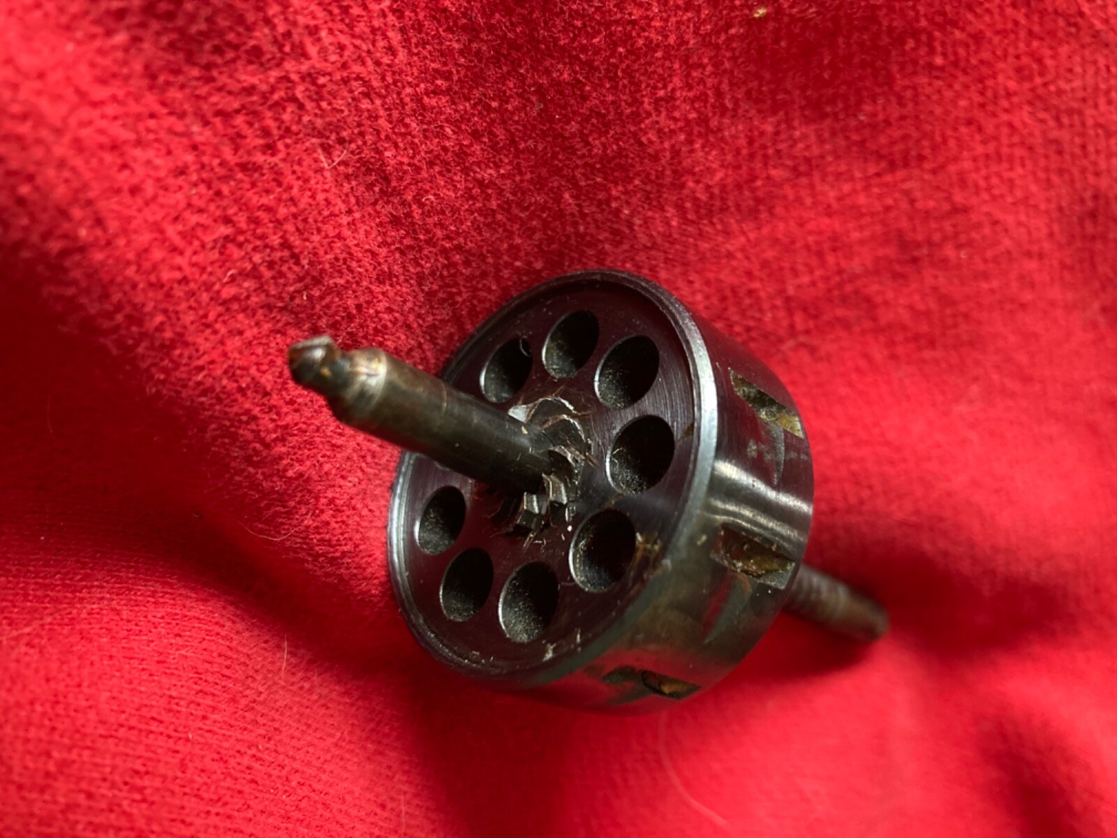 WW2 H&R 960 -922 SAW GRIP- 9 SHOT .22 BLANK PISTOL CYLINDER & PIN ...