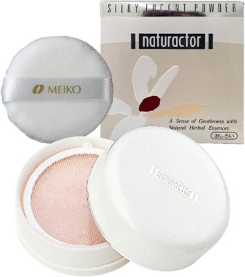 Meiko Cosmetics NATURACTOR Silky Lucent Powder 25g 31 Pink with puff | eBay