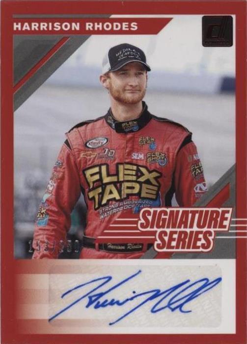 2020 Panini Donruss NASCAR - Signature Series Harrison Rhodes #SS-HR ...