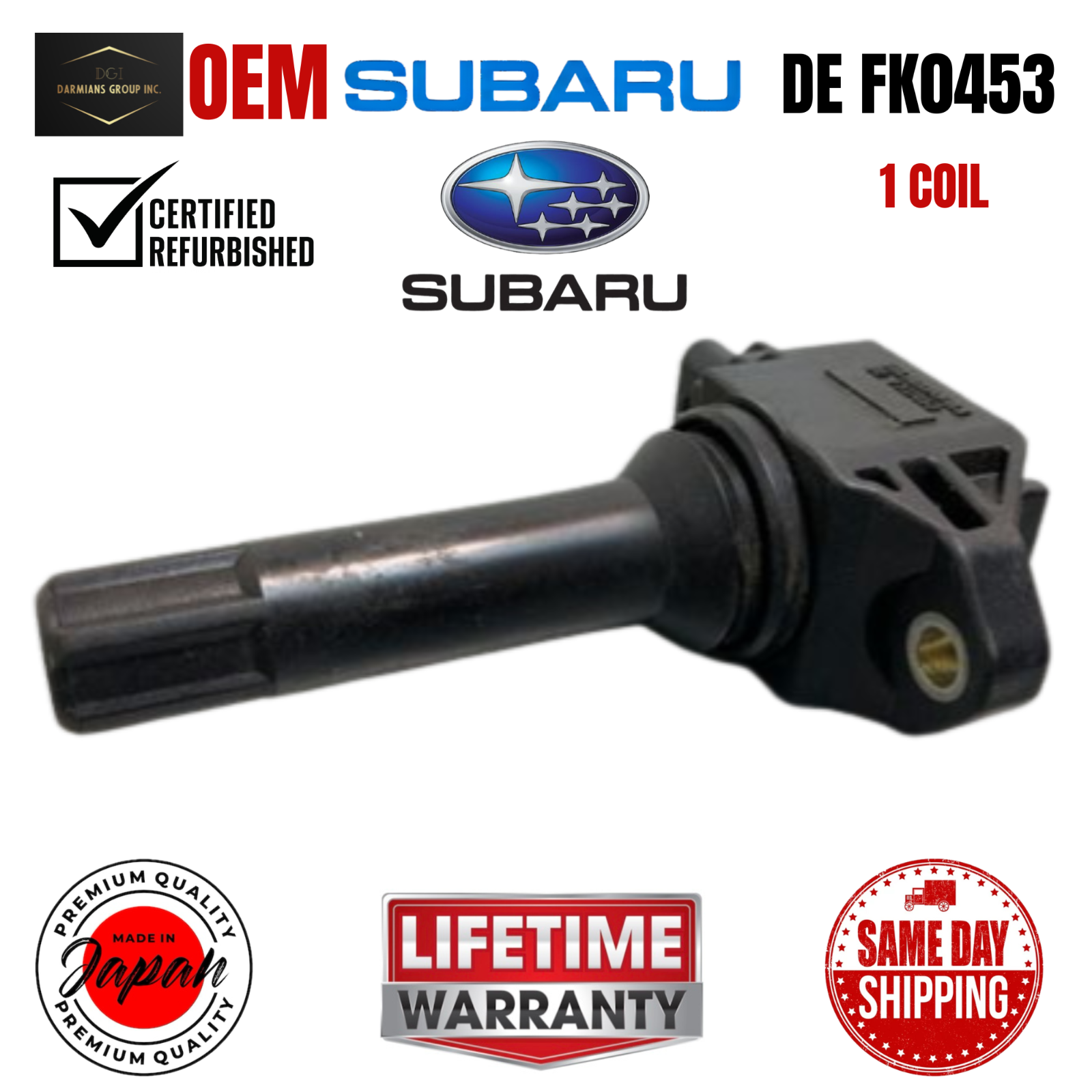 GENUINE SUBARU x1 Ignition Coil For 2013-2016 Subaru Forester Impreza ...