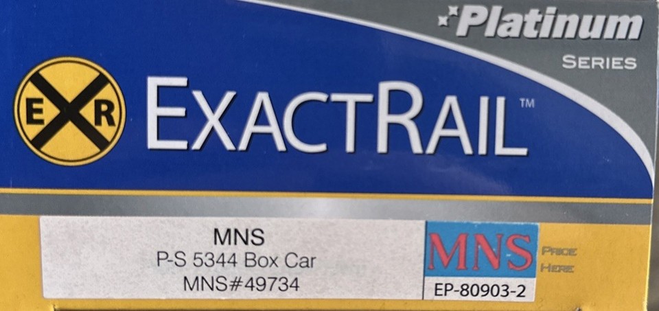 ExactRail Platinum HO RTR EP-80903-2 P-S 5344 Box Car MNS #49734 NIB | eBay