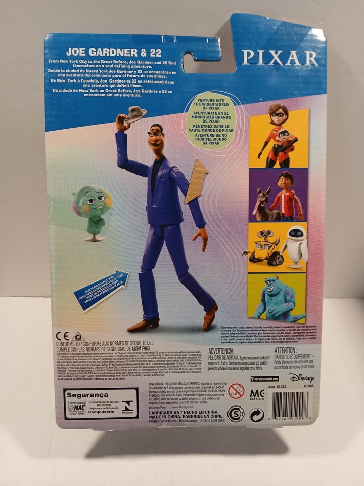 Disney Pixar Soul 8" Joe Gardner & 22 Figure Movie Character Toy 2019 ...