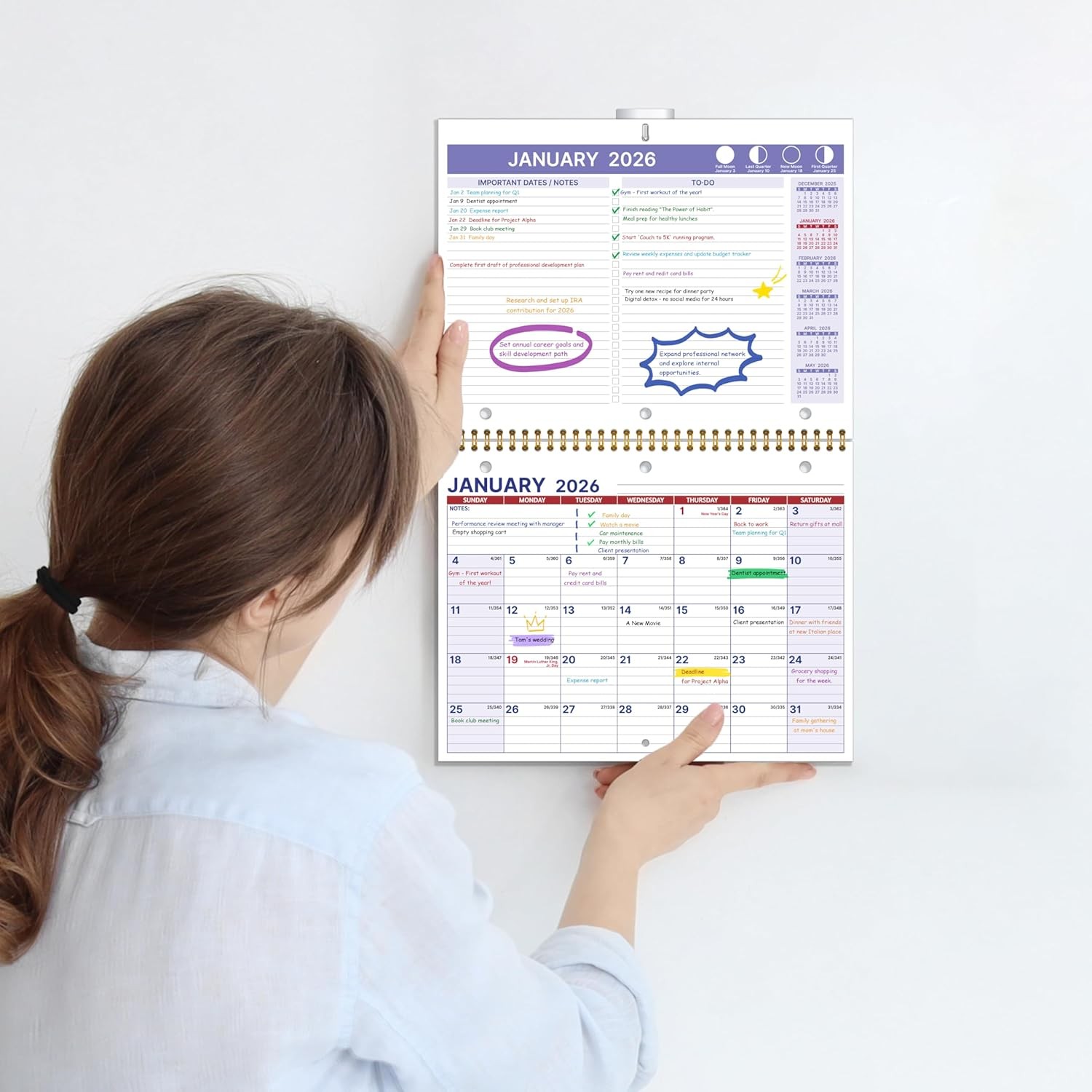 2026 Calendar, 2026 Wall Calendar 12 Month, 8.5' x 11', Jan