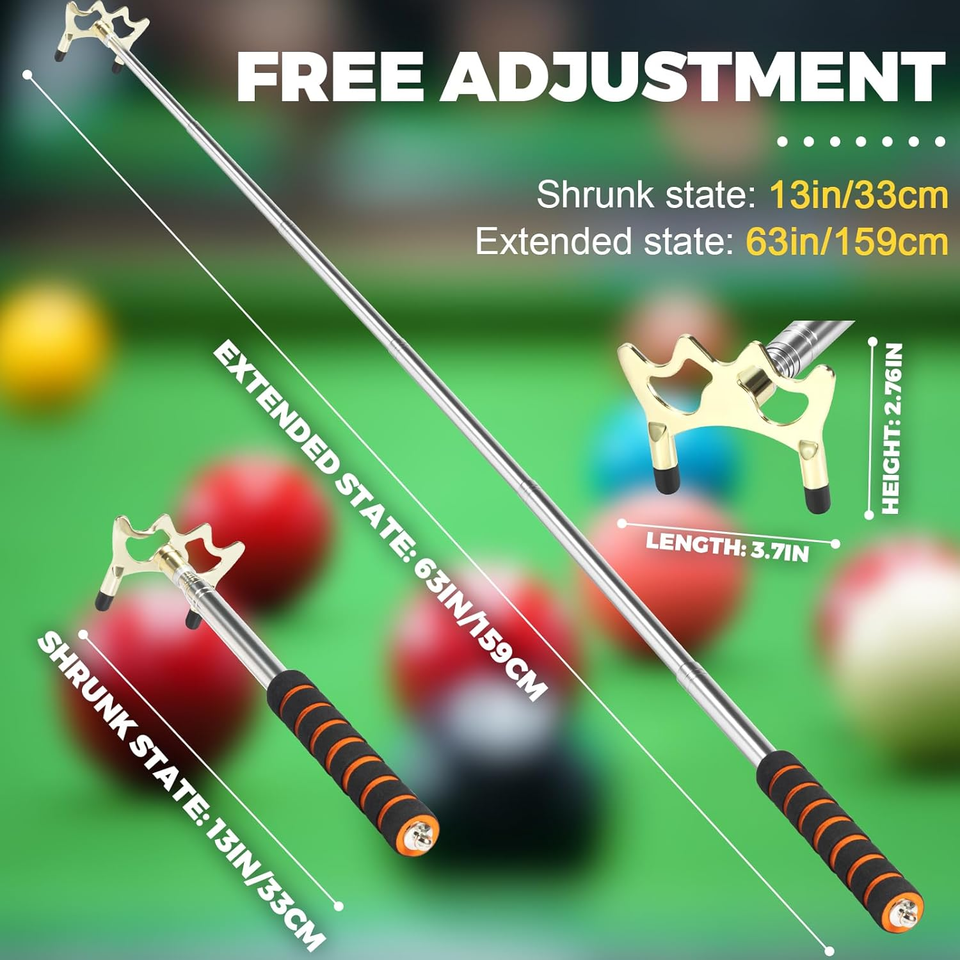 Pool Bridge Stick, Professional Retractable Pool Cue Bridge with ...