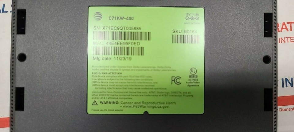 AT&T DirecTV Streaming Player Android Box - C71KW-400 (Box only) | eBay