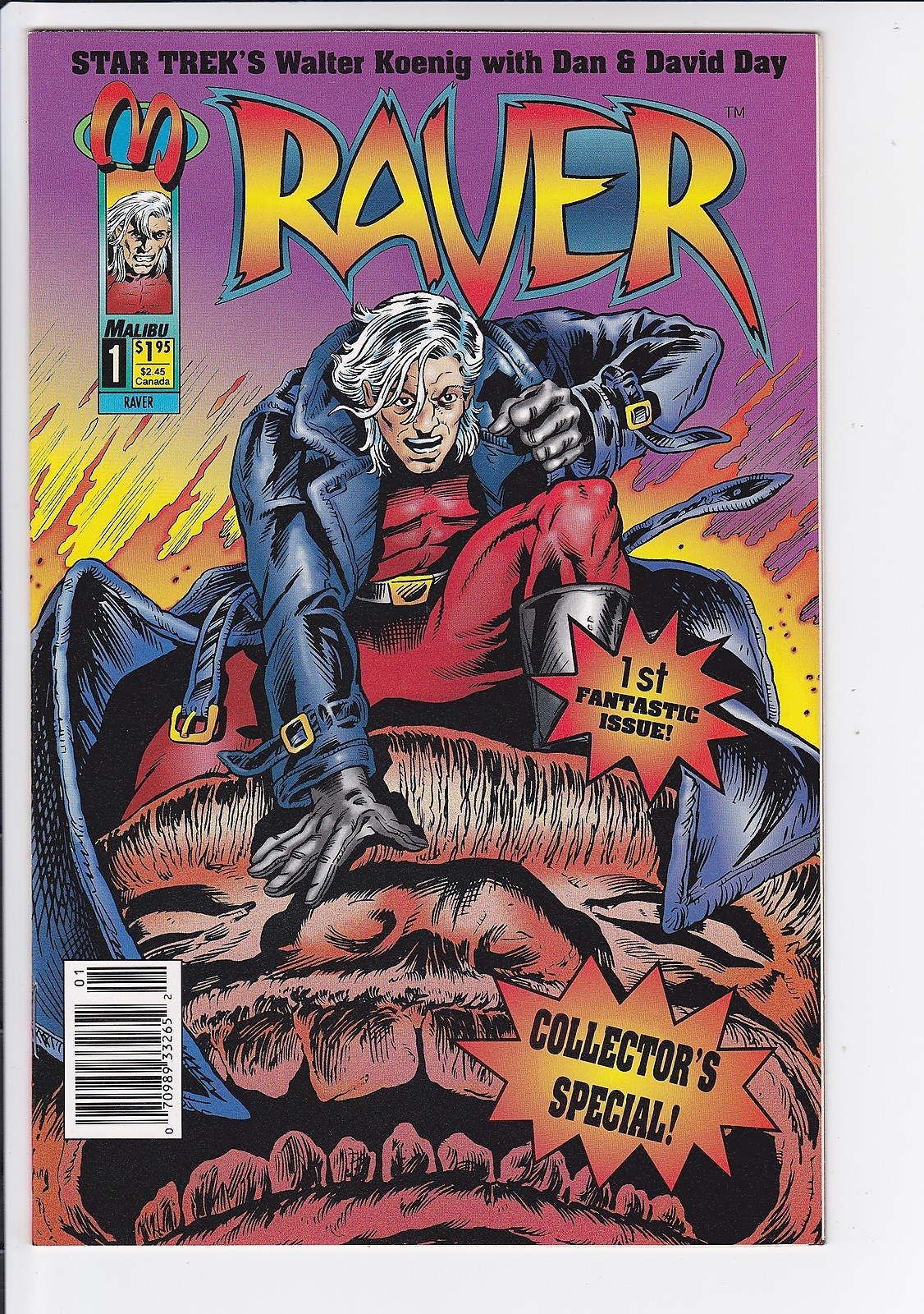 Raver #1 - Malibu Comics - April 1993 - F/VF - Part 1 of 3 - PARENTAL ...