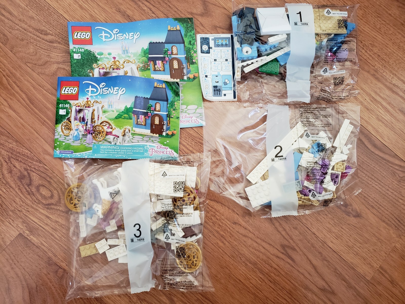 NEW Lego 41146 Disney's Cinderella's Enchanted Evening. Sealed Bags. NO ...