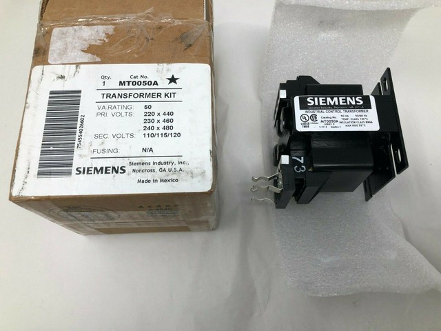 Siemens MT0050A Control Transformer 50va VA Rating for sale online | eBay