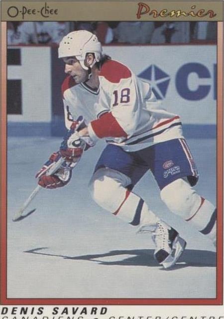 1990-91 O-Pee-Chee Premier - Denis Savard #103 Blank Back for sale ...
