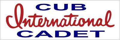 International Cub Cadet Sign: 8" x 24" USA STEEL XL Size - 3 LBs - Free ...